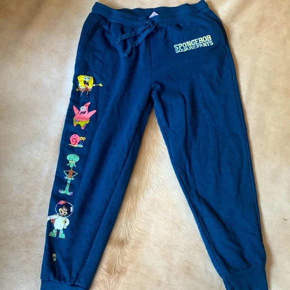 Nickelodeon | Pants & Jumpsuits | Spongebob Squarepants Navy Joggers ...